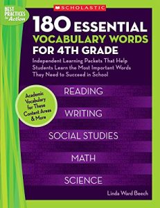 PDF | 180 essential vocabulary words for 4th grade, scholastic, Linda Ward Beech – Shop Ngoại ...