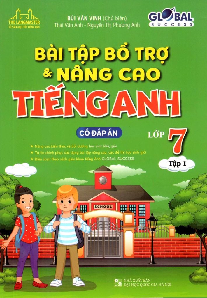 PDF | Bài tập bổ trợ nâng cao tiếng Anh lớp 7 Global Success, có đáp án, Bùi Văn Vinh, Thái Vân ...