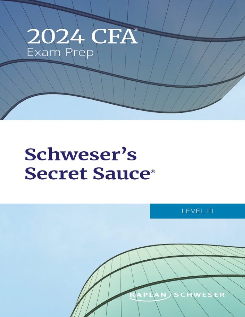 PDF | CFA 2024 Level 3 Secret Sauce, CFA Exam Prep Level III – Shop Ngoại Ngữ – Học các ngoại ...