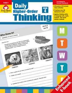 PDF | Daily Higher-Order Thinking Grade 4, Evan-Moor (thinking skills ...
