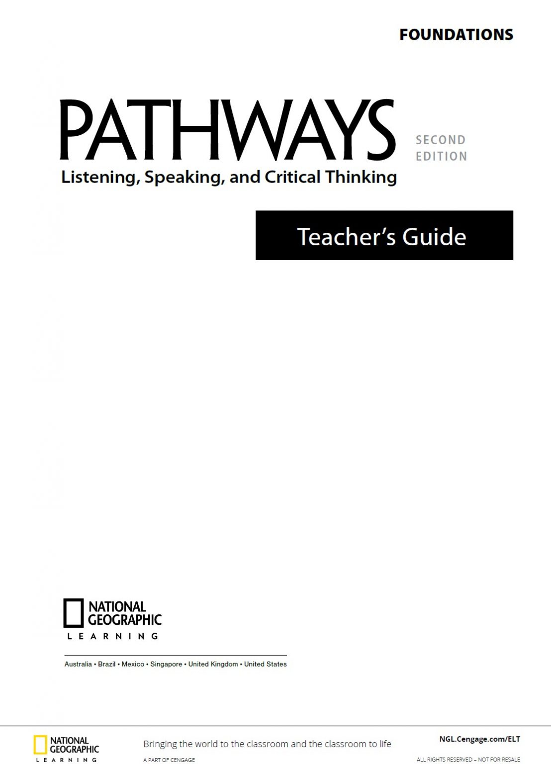 (PDF + Mp3) Pathways Foundations, Listening, Speaking, and Critical ...