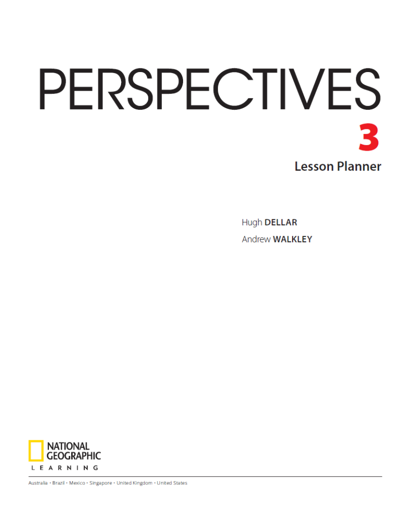 PDF | Perspective 3 Teacher’s Book (Teacher’s Resources), Hugh DEllar, Andrew Walkley, National ...